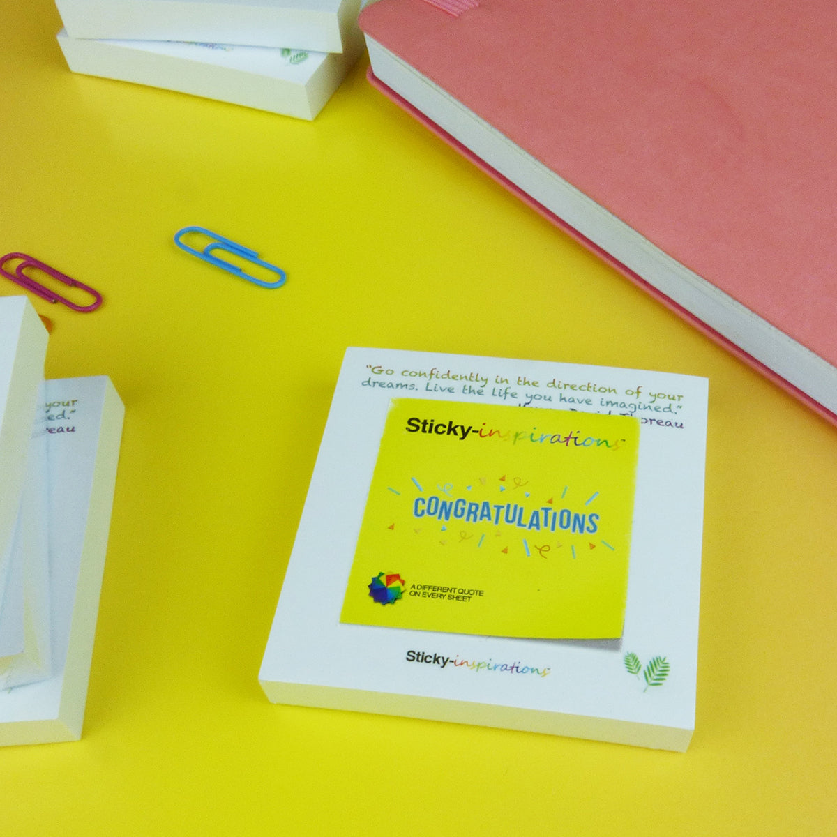 Sticky-inspirations "Congratulations" Inspirational Sticky Notes